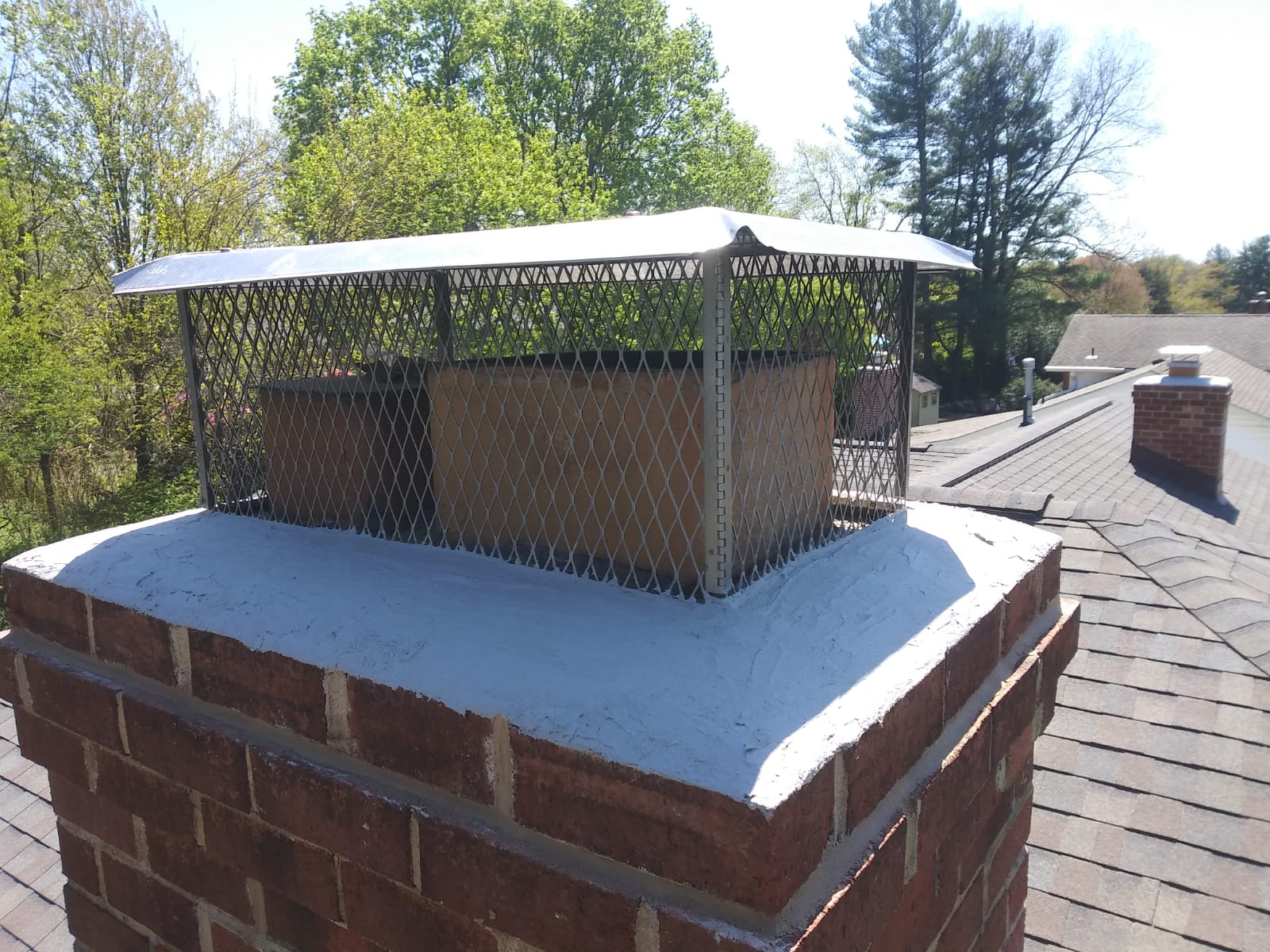 Chimney Crown Repair 4/21/20 - Masters Chimney & Hearth