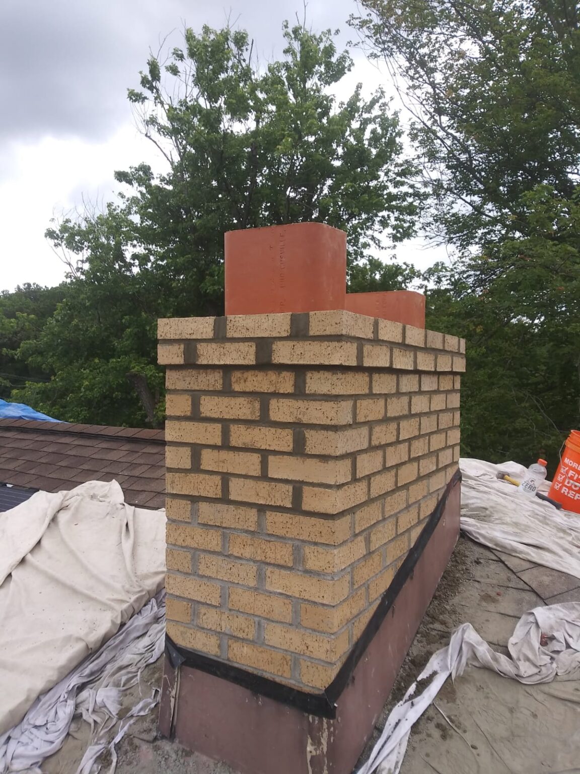 Chimney Rebuild 5/26/20 - Masters Chimney & Hearth